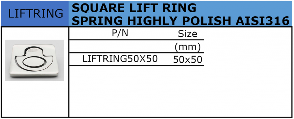 SQUARE LIFT RING - HITONG Rigging hardware