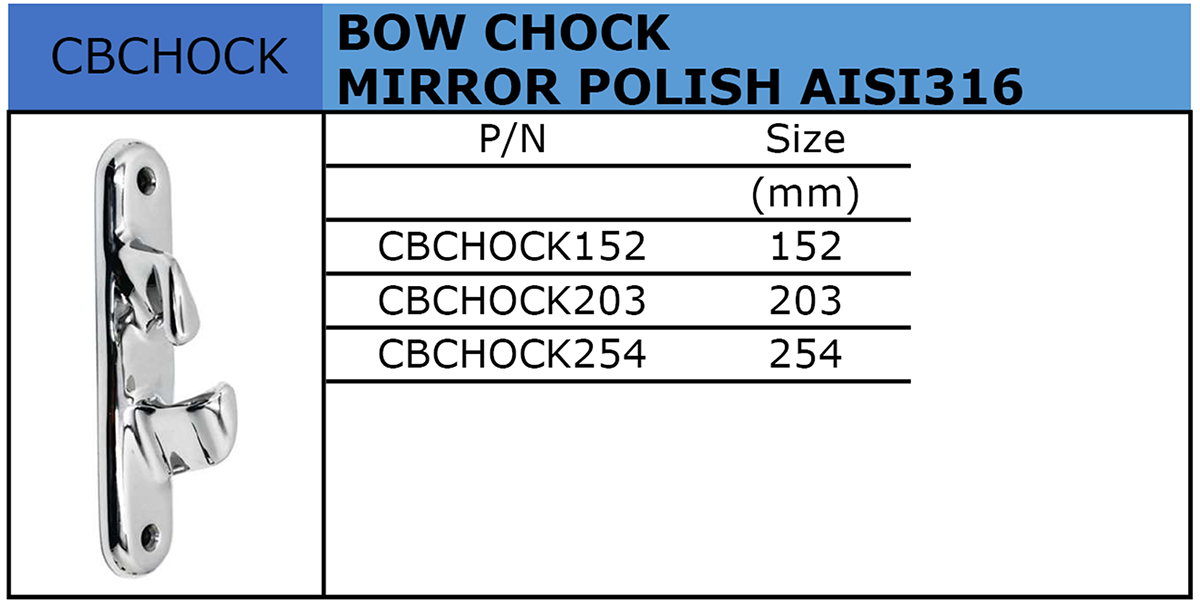 BOW CHOCK - HITONG Rigging hardware